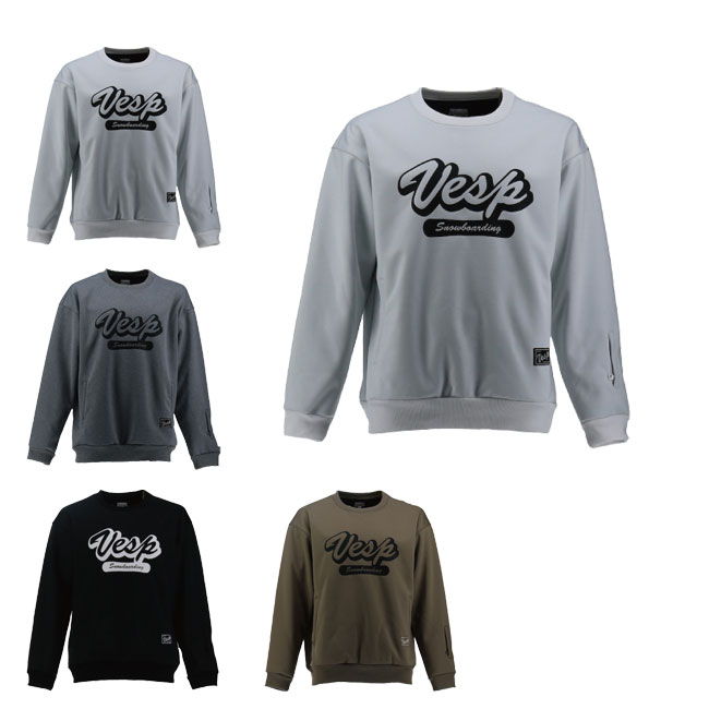 【楽天市場】べスプ 防水トレーナー VESP FRONT LOGO BONDING CREW VPMS2035 24-25 スノーボードウェア ...