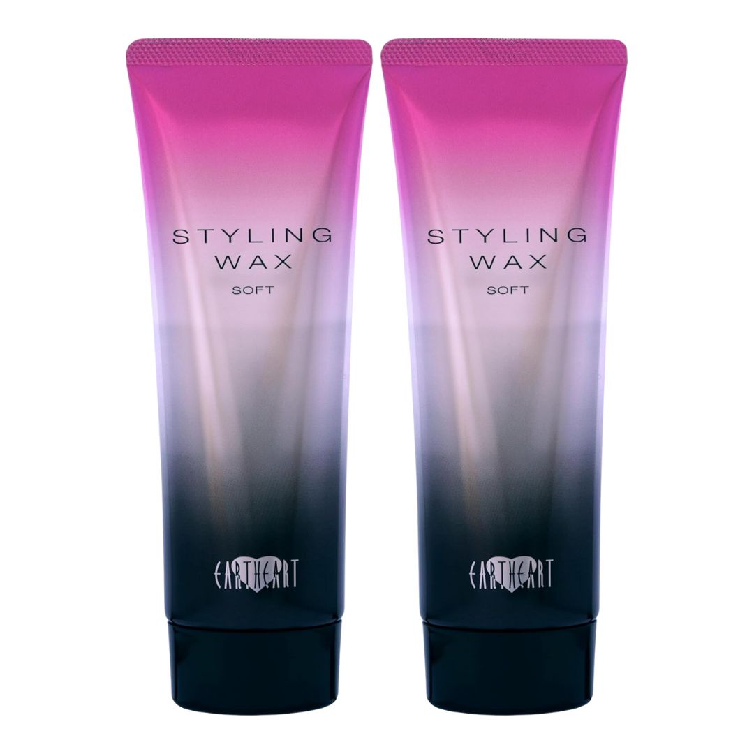 【楽天市場】アースハート スタイリングワックス ソフト 108g 2本セット ヘアワックス クリームワックス スタイリング ヘアセット ...
