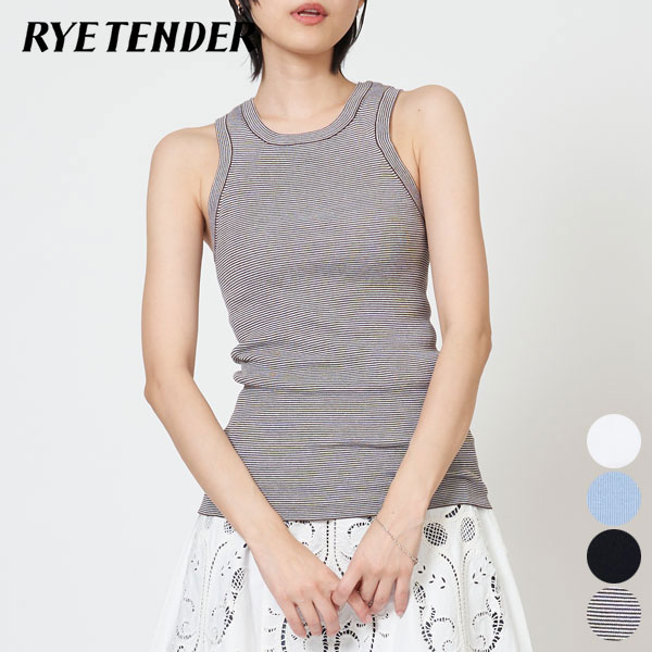 【楽天市場】【SALE 40％OFF】ライテンダー RYE TENDER イームズ タンク EAMES TANK レディース トップス タンクトップ ニット リブ編み コットン シンプル ...