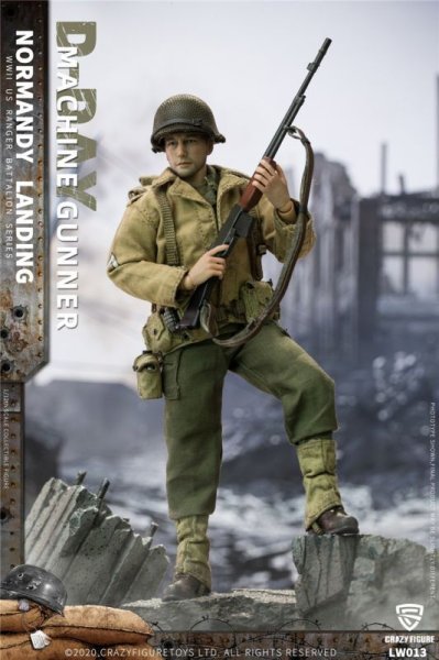 【楽天市場】Crazy Figure MACHINE GUNNER NORMANDY LANDING 1/12 アクションフィギュア ...