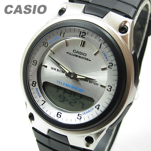 【楽天市場】CASIO カシオ AW-80-7A/AW80-7A ベーシック アナデジ ホワイト キッズ 子供 かわいい メンズ チープカシオ ...