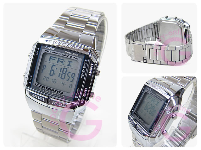 【楽天市場】CASIO カシオ DB-360-1A/DB360-1A データバンク デジタル シルバー 海外モデル キッズ 子供 かわいい ...