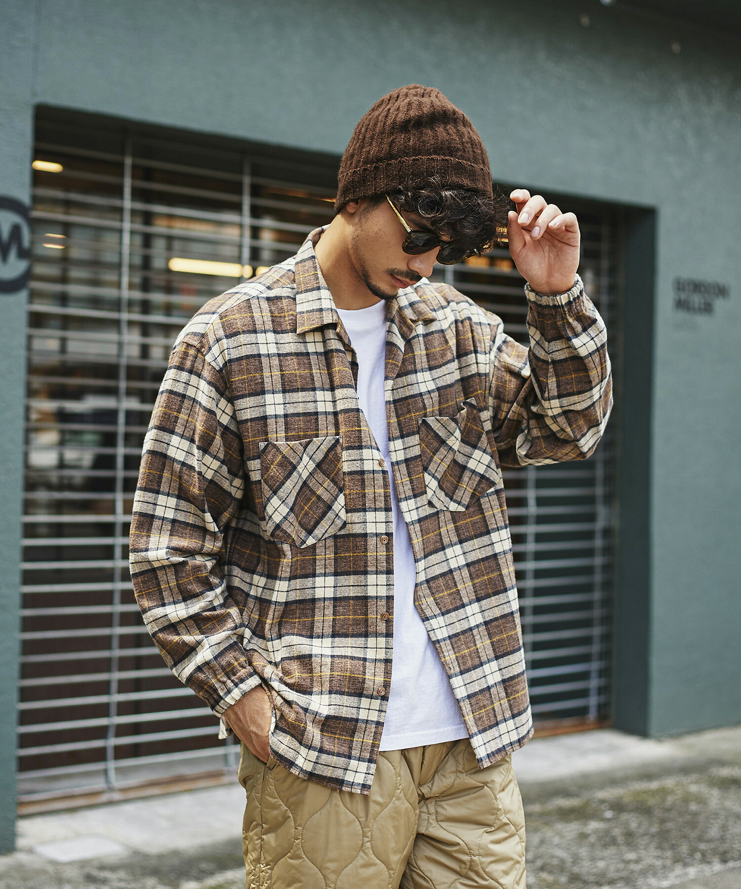 【楽天市場】GORDON MILLER ゴードンミラー スペックネルチェックオープンカラースモッグシャツ：GORDON MILLER 楽天市場店