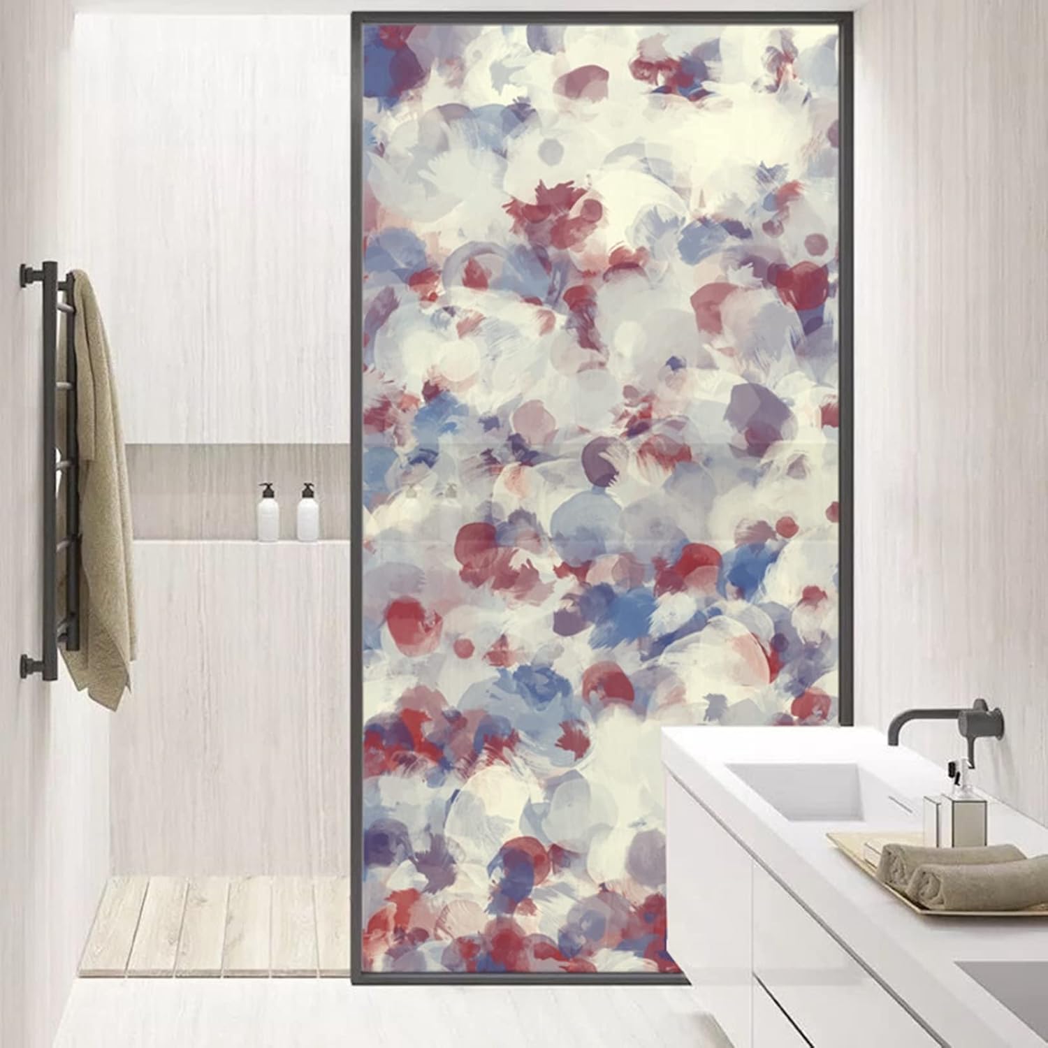 【楽天市場】すりガラス風シート ウィンドウフィルム 剥がせる 遮光 インテリア 2枚 ガラス窓用 目隠しシート 断熱 紫外線対策 おしゃれ ...