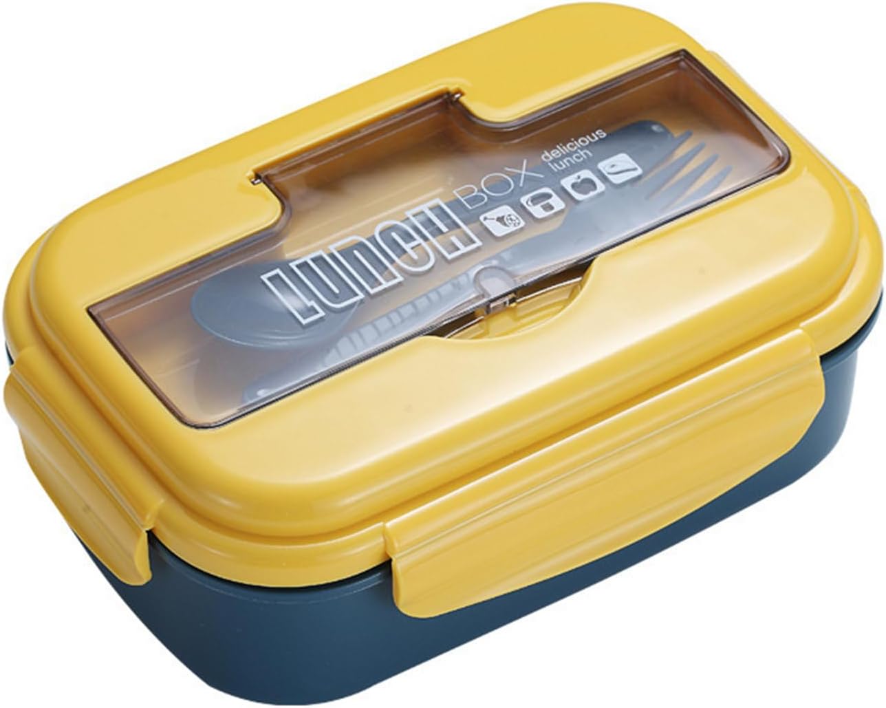 【楽天市場】漏れ防止弁当箱 大人 学生 弁当箱 食品保存容器 コンパートメント付き 家庭用&オフィス用 ポータブル弁当箱：GOTO funny ...