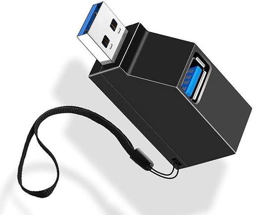 【楽天市場】USBハブ[USB3.0+USB2.0*2ポート]高速軽量携帯便利ブラック(1個セット)usb分岐usb3.0ハブusb増設usb ...