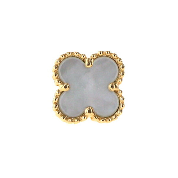 【楽天市場】ヴァンクリーフ＆アーペル VCA K18YG イエローゴールド スウィートアルハンブラ ピアス マザーオブパール 片耳 シェル フラワー【新品仕上済】【zz】【中古】【送料無料 ...