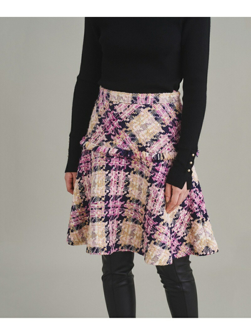 【楽天市場】【SALE／30%OFF】カラーツイードスカート GRACE CONTINENTAL グレースコンチネンタル スカート その他の ...