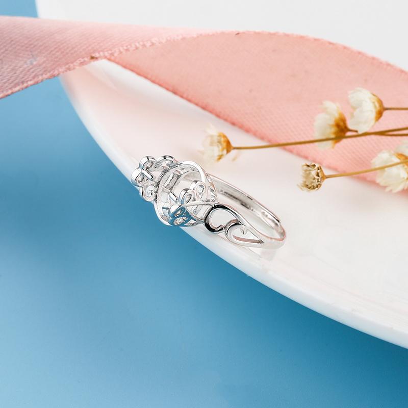 【楽天市場】指輪 リング 空枠 レディース アクセサリー パーツ 材料 装飾 土台 かわいい おしゃれ ジュエリー DIY S925 翡翠 シンプル 韓国 パール用 ゴールド：Grams楽天市場店