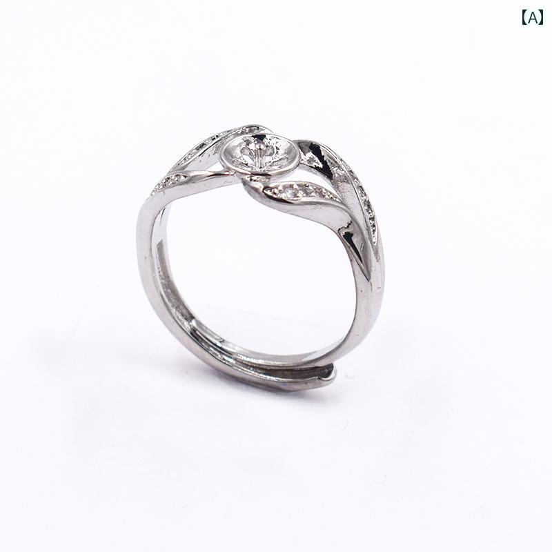 【楽天市場】指輪 リング 空枠 レディース アクセサリー パーツ 材料 装飾 土台 かわいい おしゃれ ジュエリー S925 ハーフ メッキ diy パール用 ゴールド：Grams楽天市場店