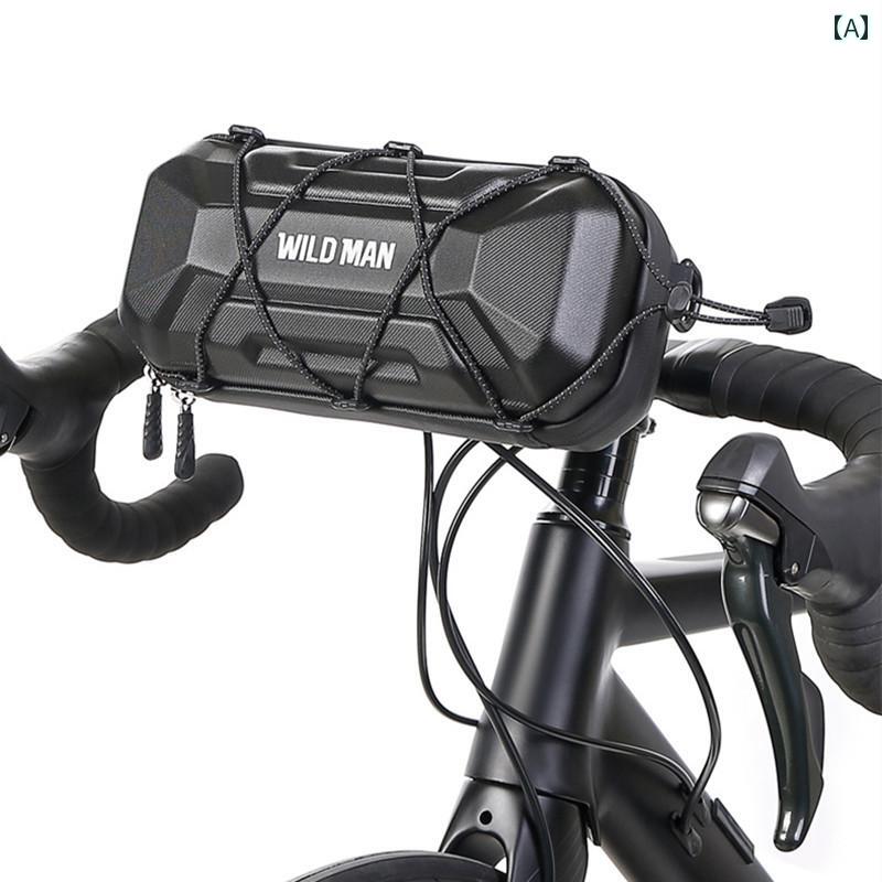 【楽天市場】フロントバッグ 自転車 ロードバイク ハンドル サイクリング クイック 大容量 防水 ハードシェル マウンテン ヘッド ...