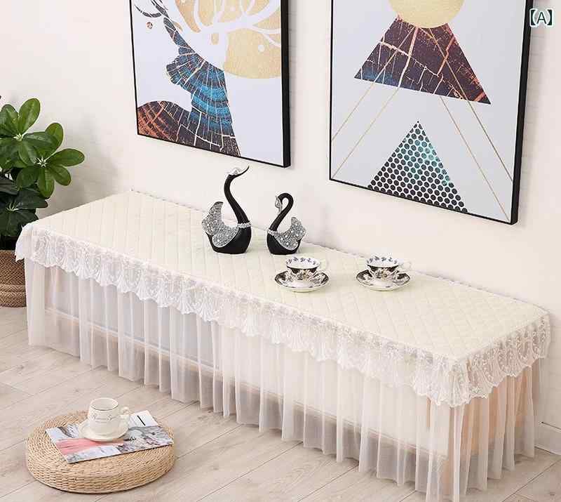 【楽天市場】キャビネットカバー 布 テレビ台 棚 保護 防塵 インテリア 滑り止め レース 長方形 クロス コーヒーテーブル リビング ダスト ...