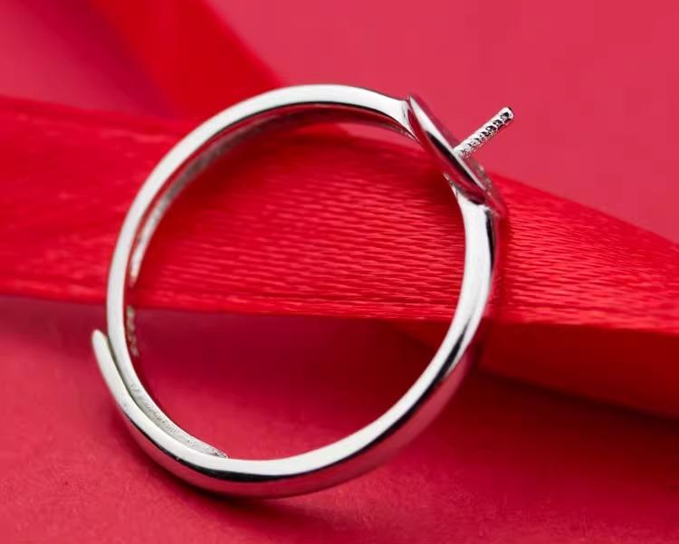 【楽天市場】指輪 リング 空枠 レディース アクセサリー パーツ 材料 装飾 土台 かわいい おしゃれ ジュエリー 底ネジ S925 スター パール：Grams楽天市場店