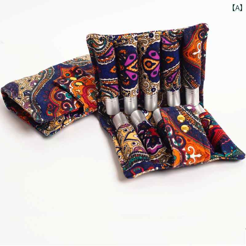 【楽天市場】エッセンシャルオイル 収納 ケース アロマ ボックス 精油 キャンバス ローラー ボトル ポータブル バッグ：Grams楽天市場店