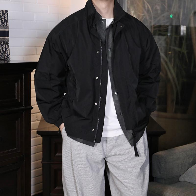 【楽天市場】ハンティングジャケット メンズ アウター ミリタリー アメカジ 秋 スタンドカラー 長袖 ジッパー 黒：Grams楽天市場店