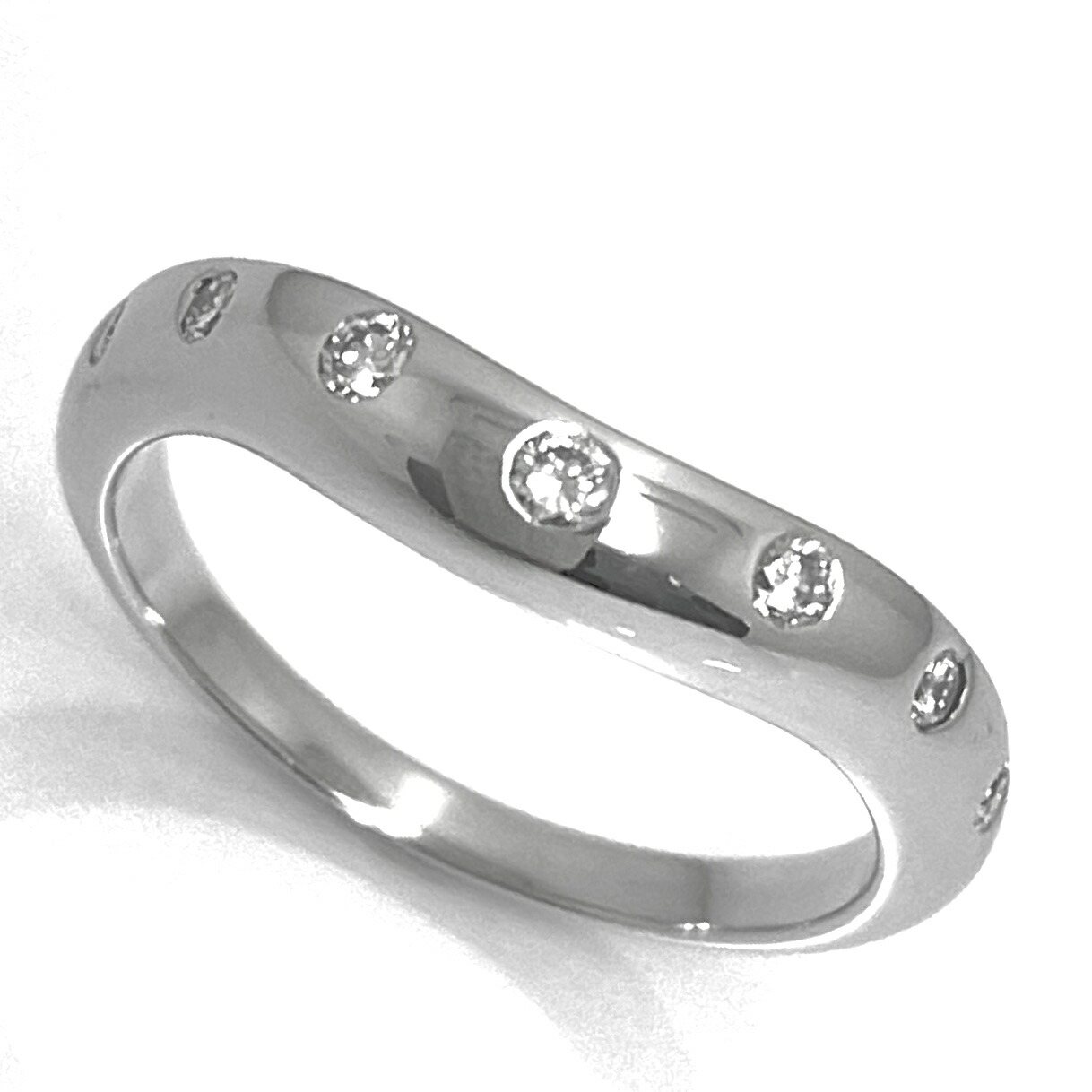 【楽天市場】BVLGARI/ ブルガリ コロナ 7P ダイヤリング Pt950 10号 【中古】 ダイヤモンド プレゼント 記念日：グランジェミー