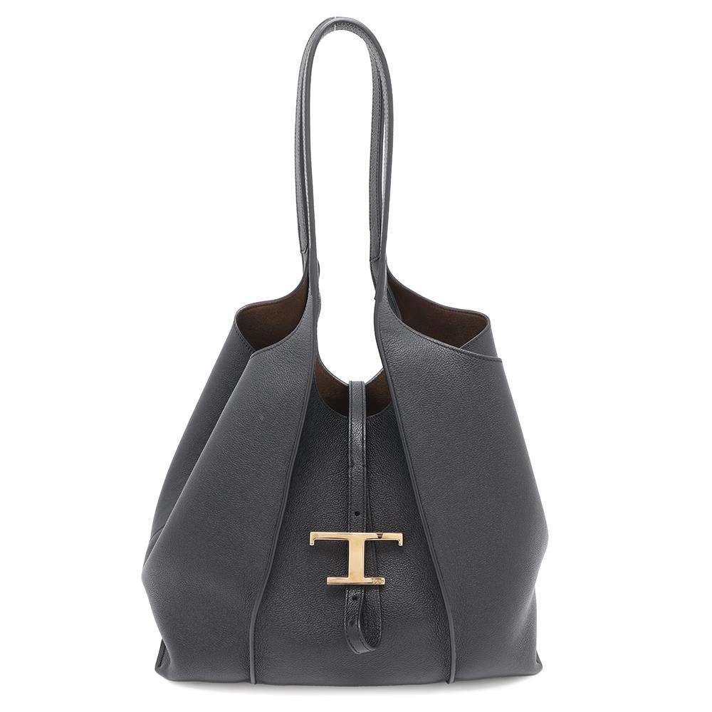 【楽天市場】トッズ トートバッグ Tタイムレス ショッピングバッグ スモール レザー XBWTSBA0200Q8EB999 TOD'S 黒 【安心保証】 【中古】 トッズ バッグ TOD'S ...
