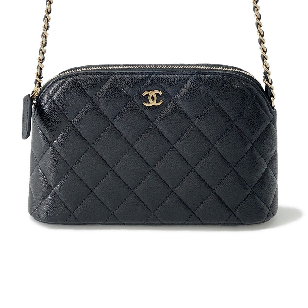 【楽天市場】シャネル チェーンショルダーバッグ クラシック マトラッセ キャビアスキン AP4016 CHANEL 黒 【中古】 シャネル ...