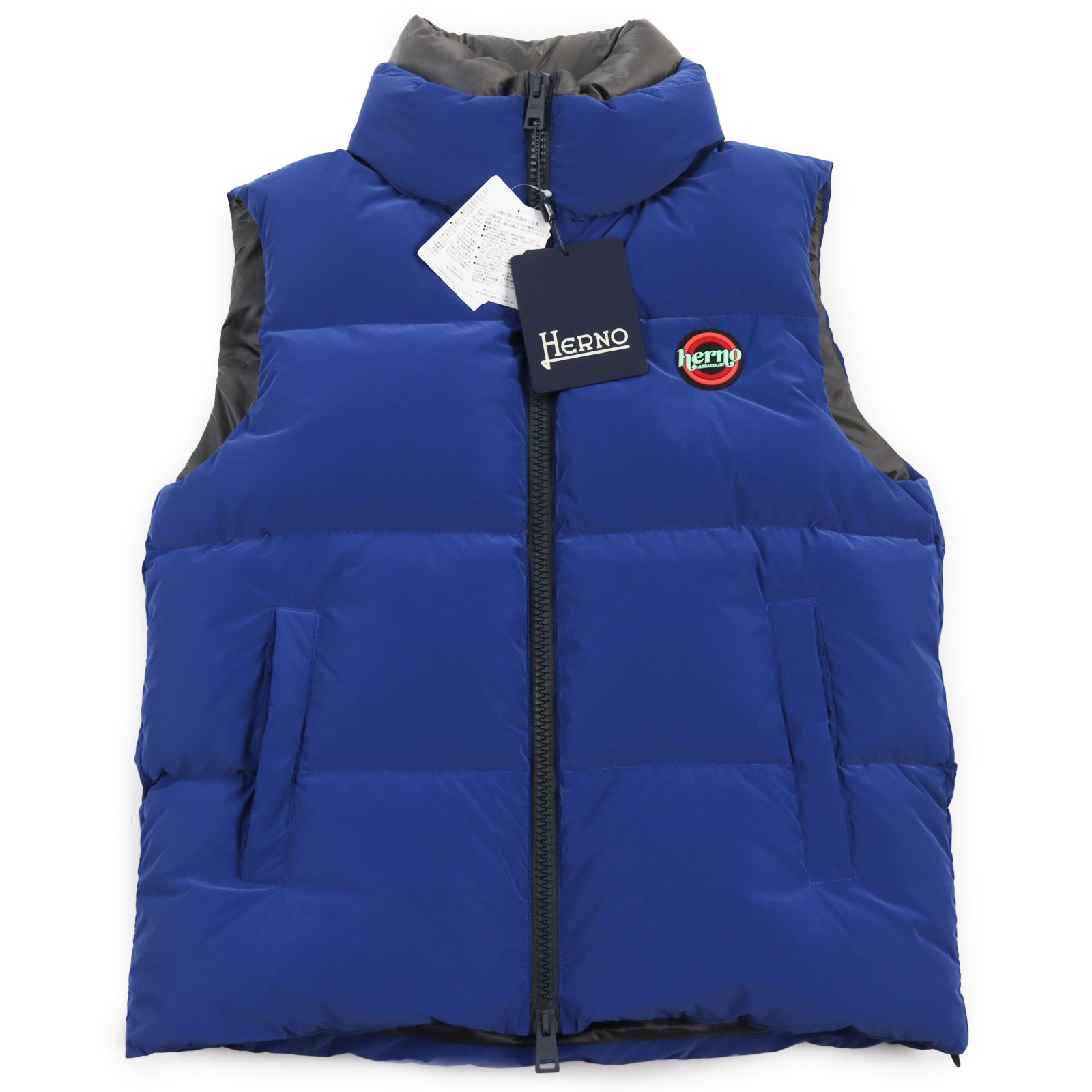 【楽天市場】未使用品 Herno ヘルノ 2023年製 PI001045U ポーラテック マットグレーズ ラバーロゴパッチ付き ダウンベスト ...