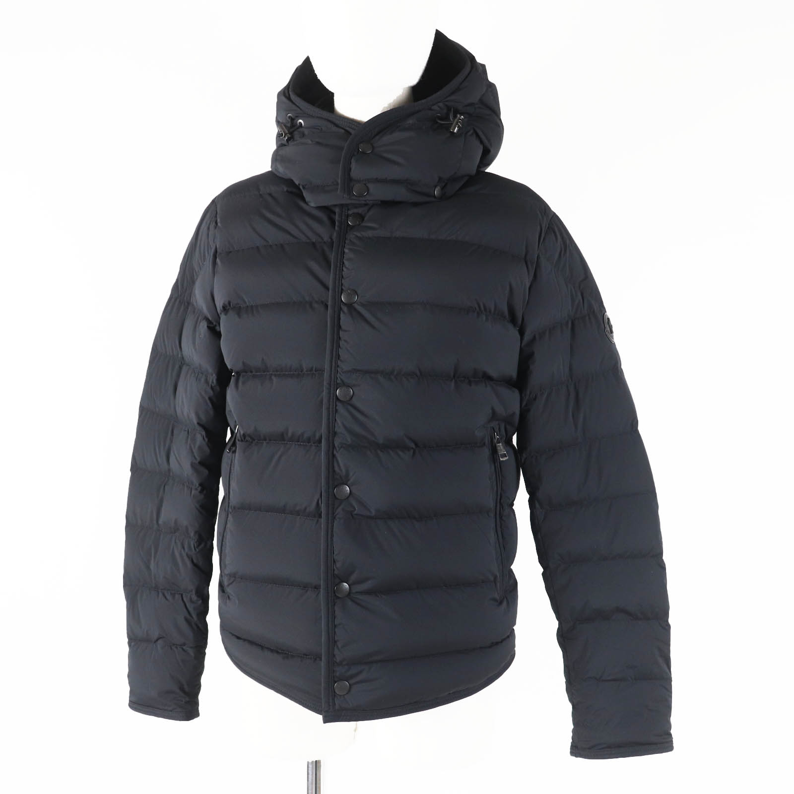 【楽天市場】極美品 MONCLER モンクレール NAZAIRE ナザーレ ワッペン・フード付き ダウンジャケット ブラック 0 正規品 ...