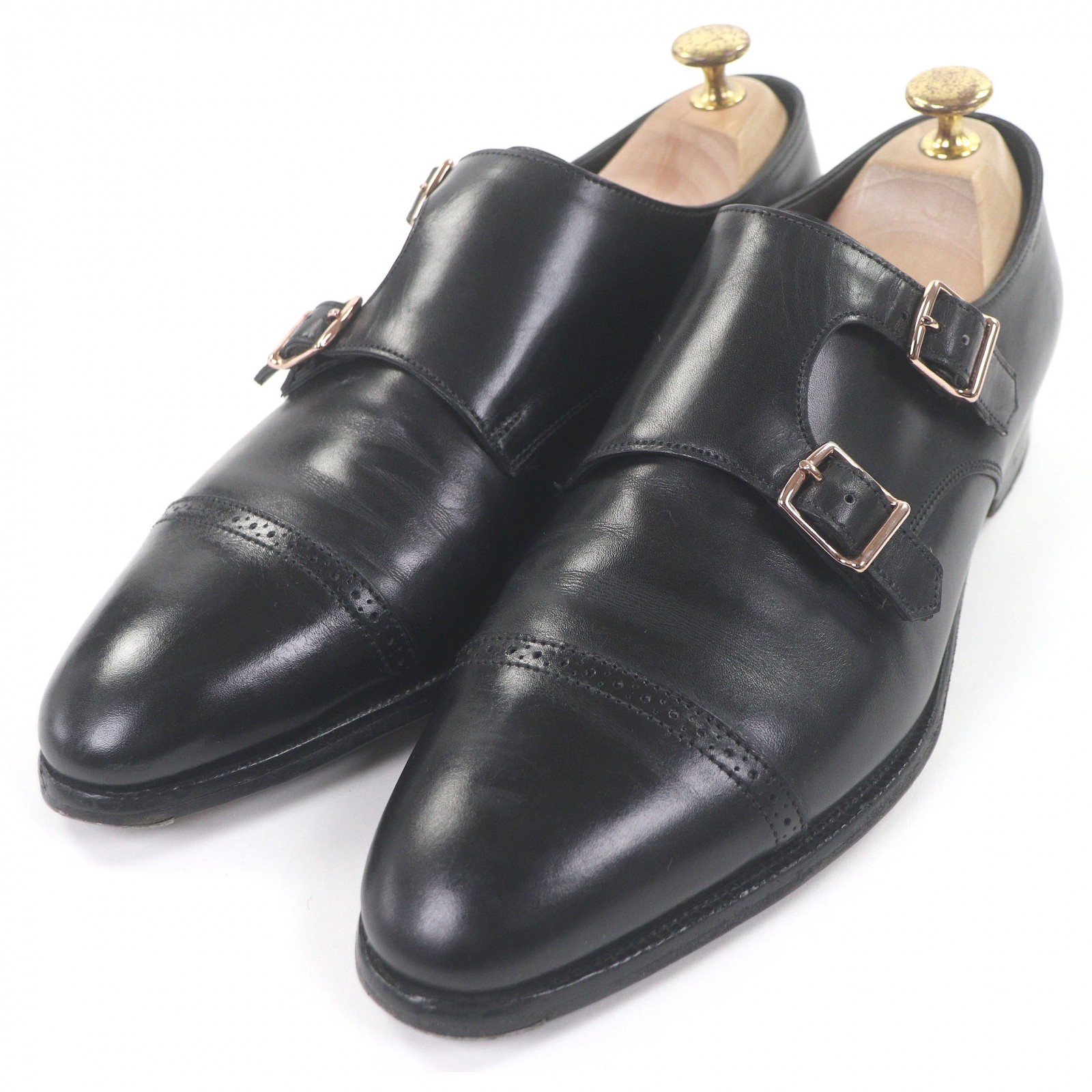 【楽天市場】良品 John Lobb ジョンロブ PHILIP II DOUBLE BUCKLE レザー パンチドキャップトゥ ダブルモンク ...