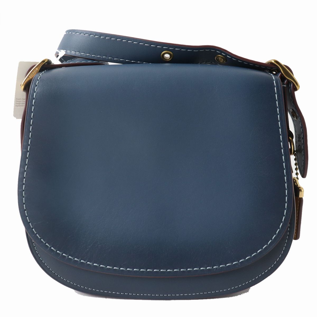 【楽天市場】未使用品 COACH コーチ 20115/55036 グローブタンニンレザー フラップ ショルダーバッグ/サドルバッグ ダーク ...