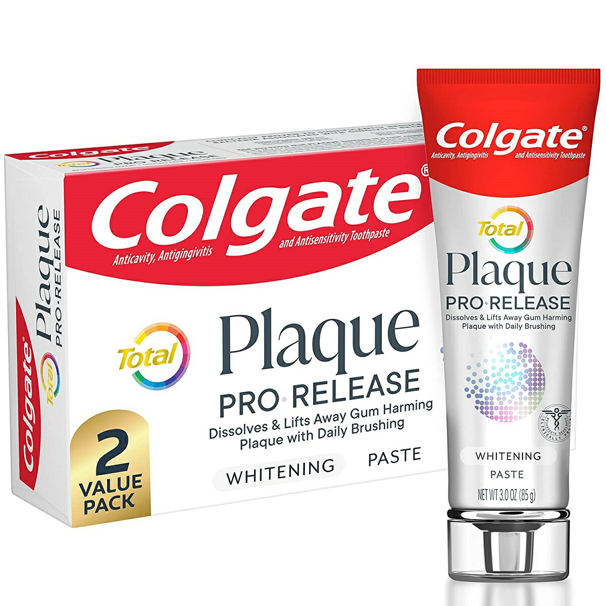 【楽天市場】【追跡可能海外メール便】【お得な2本セット】Colgate Total Plaque Pro Release Whitening ...