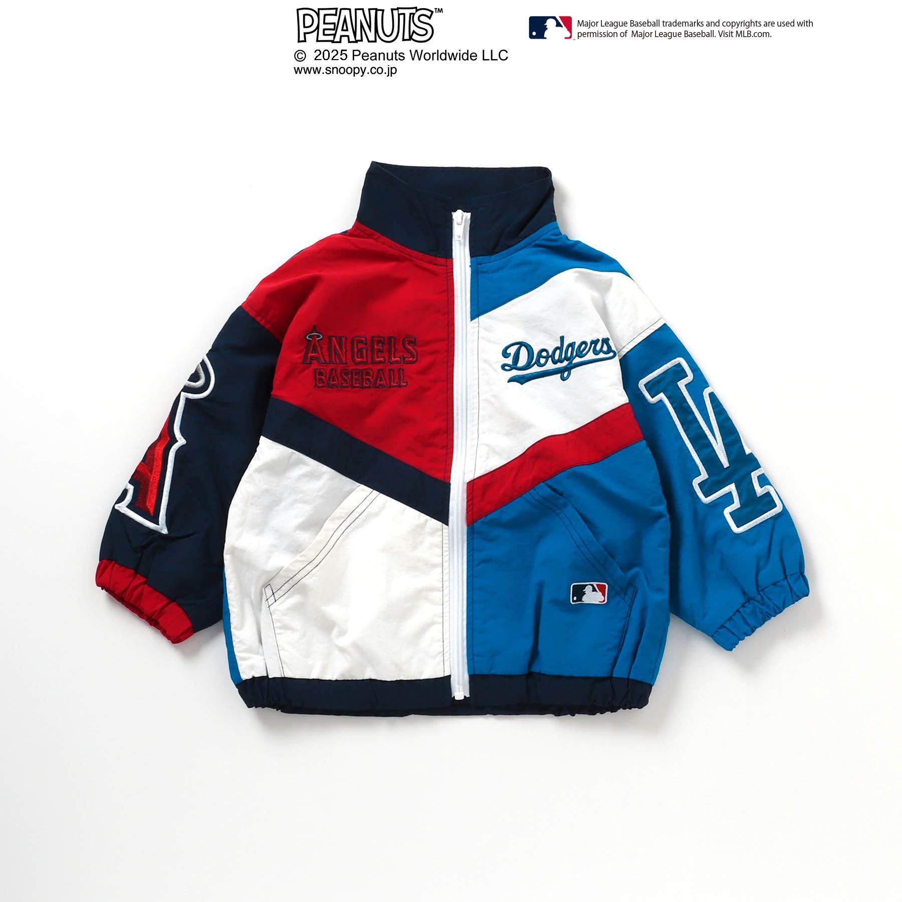 【楽天市場】Breeze ブリーズ J204925 【MLB×PEANUTS】クレイジージャケット MLB Dogers ロサンゼルス・ドジャース フリーウェイ・シリーズ：グリーン・リーフ 楽天市場店