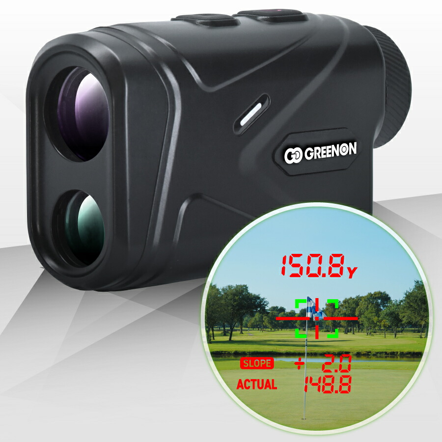 【楽天市場】ゴルフ レーザー 距離計 グリーンオン 『レーザーキャディー GL04』 【赤緑2カラーOLED採用】 GreenOn 『LASER CADDIE GL04』 ゴルフ レンジ ...