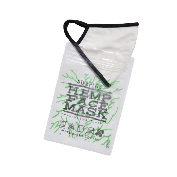 【楽天市場】SURPLUS HEMP サープラスヘンプ FACE MASK / NATURAL x BLACK ヘンプ オーガニックコットン ...