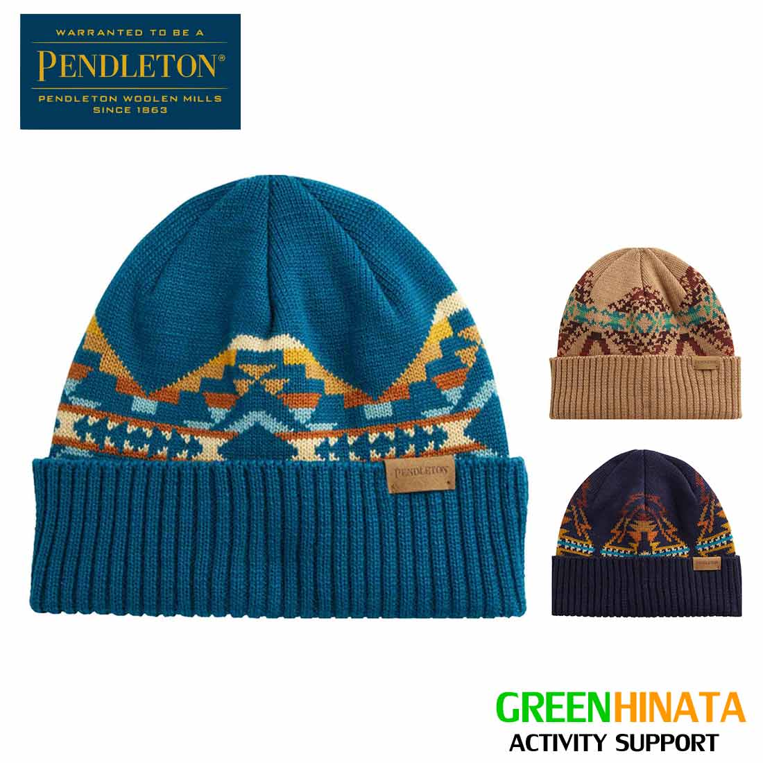 【楽天市場】【自社在庫品】 ペンドルトン ニットキャップ ニット帽 PENDLETON Knit Cap：グリーンヒナタ楽天市場店
