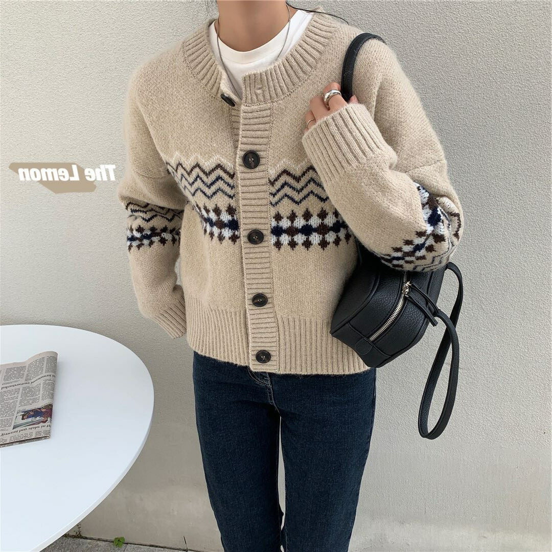 【楽天市場】トップス カーディガン ゆったり ビンテージ 可愛い レディース アパレル カジュアル 韓国 ファッション 雑貨 かわいい ...