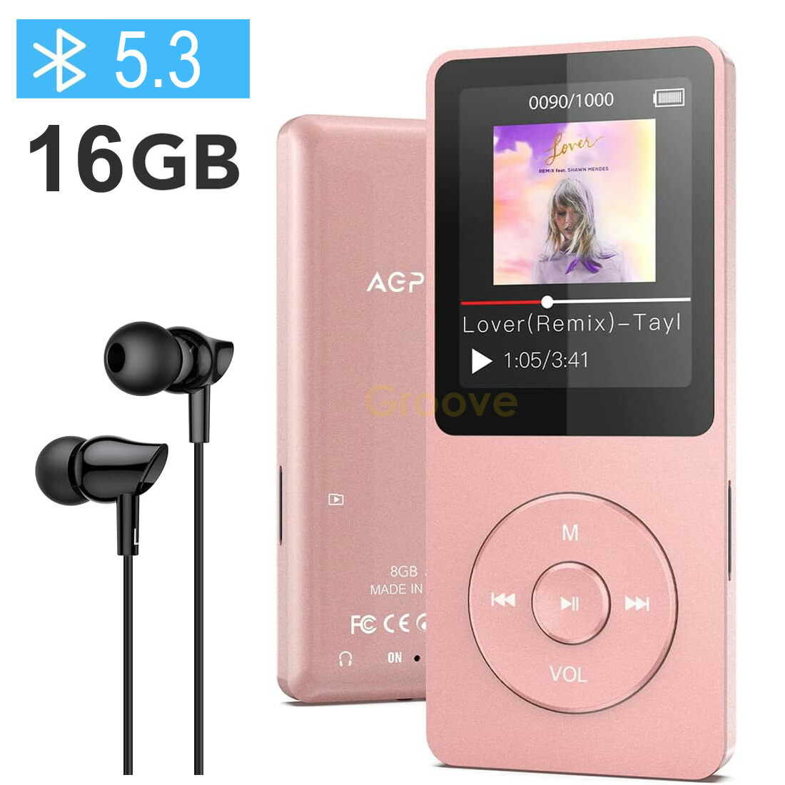 【楽天市場】MP3プレーヤー Bluetooth5.3 HIFI 内蔵16GB 40時間長再生時間 軽量 コンパクト FMラジオ ダイレクト録音対応 小型 AMP-021：Selectshop ...