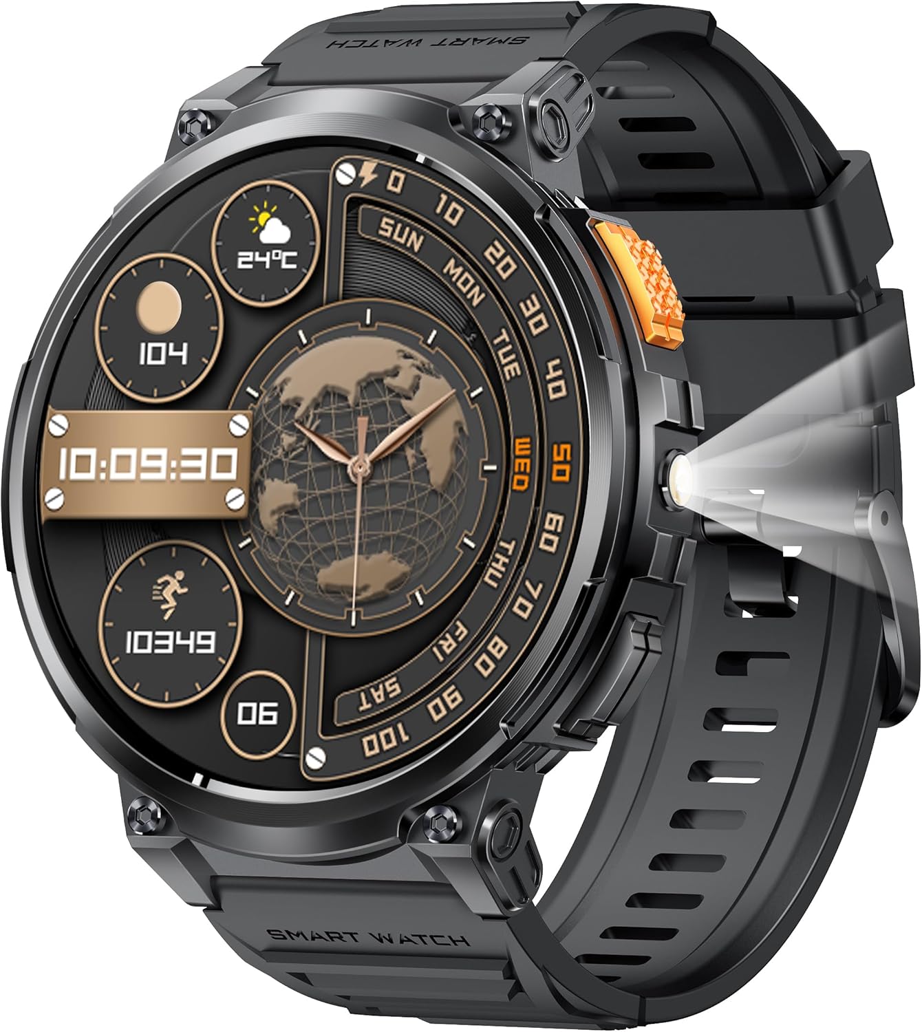 【楽天市場】スマートウォッチ 1.85インチ超大画面 iPhone アンドロイド対応 smart watch Bluetooth5.3通話 耐 ...