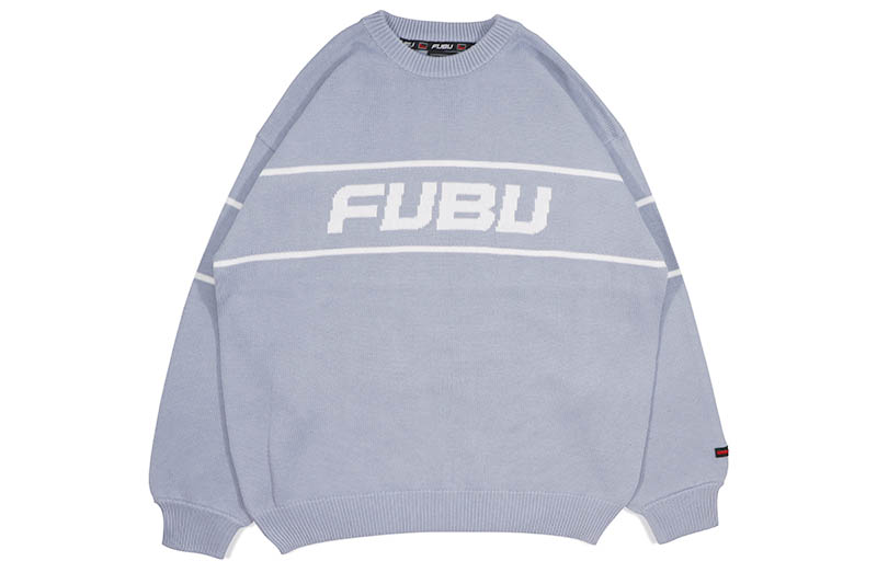 【楽天市場】FUBU CREW KNIT (FAM-41712:SAXE)フブ/クルーニット/サックス：GROW AROUND グロウアラウンド