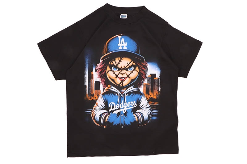 【楽天市場】HOUSE OF TEES CHUCKY LA DODGERS T-SHIRT (BLACK)チャッキー/ショートスリーブティー ...