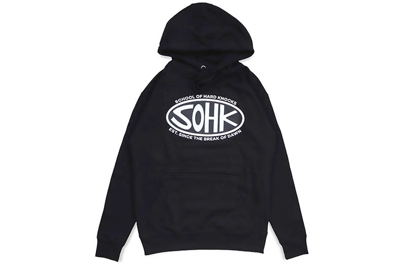 【楽天市場】SCHOOL OF HARD KNOCKS SOHK OVAL HOODIE (BLACK)スクールオブハードノックス ...