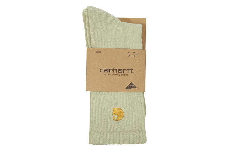 【楽天市場】Carhartt WIP CHASE SOCKS (I029421.1DFXX:AGAVE/GOLD)カーハートダブリューアイピー ...