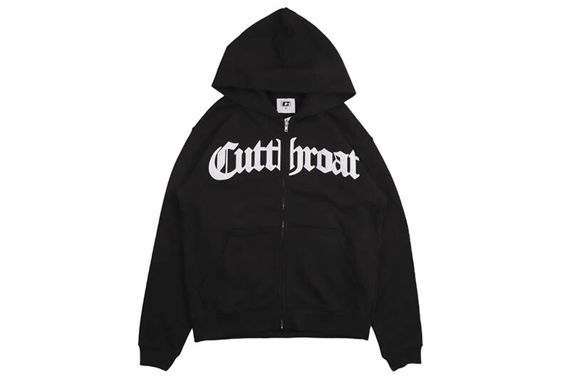 【楽天市場】CUTTHROAT LOGO ZIP HOODIE (BLACK)カットスロート/ジップアップフーディー/ブラック：GROW ...