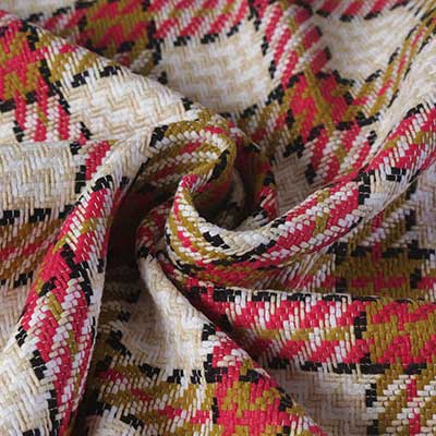 【楽天市場】【1m以上/10cm単位】【生地幅：150cm】BONOTTOイタリア製ポリエステルリボンヤーン先染ジャガードチェック【カラー ...