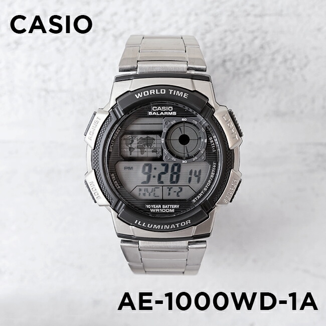 【楽天市場】【10年保証】【日本未発売】CASIO STANDARD カシオ スタンダード AE-1000WD-1A 腕時計 時計 ブランド ...