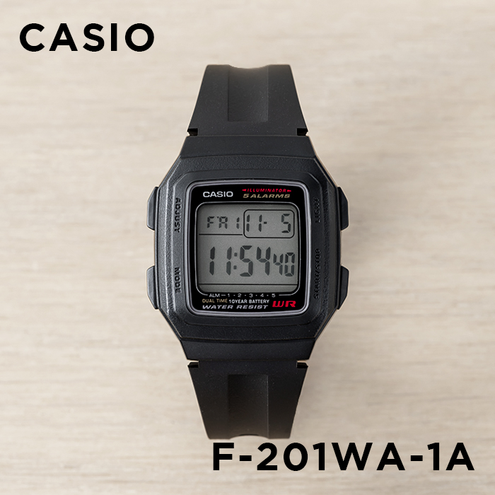 【楽天市場】【10年保証】【日本未発売】CASIO STANDARD カシオ スタンダード F-201WA-1A 腕時計 時計 ブランド メンズ キッズ 子供 男の子 チープカシオ チプカシ ...