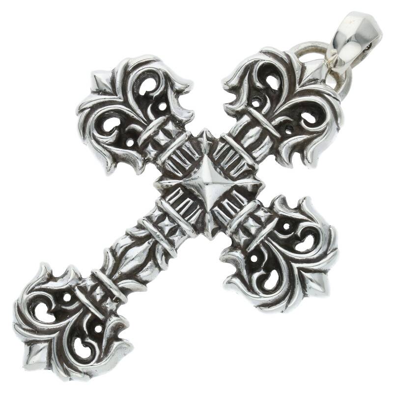 【楽天市場】クロムハーツ Chrome Hearts FILIG CROSS-SM W BALE フィリグリークロスS Wベイル シルバー ...