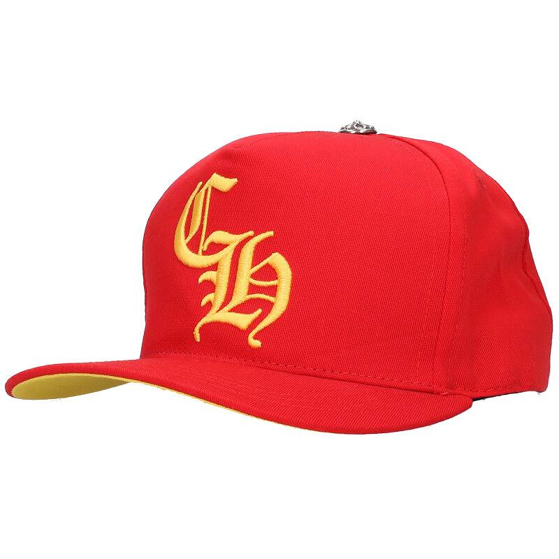 【楽天市場】クロムハーツ Chrome Hearts サイズ:ONE SIZE CH HAT CHロゴ刺繍トラッカーキャップ(レッド×イエロー ...