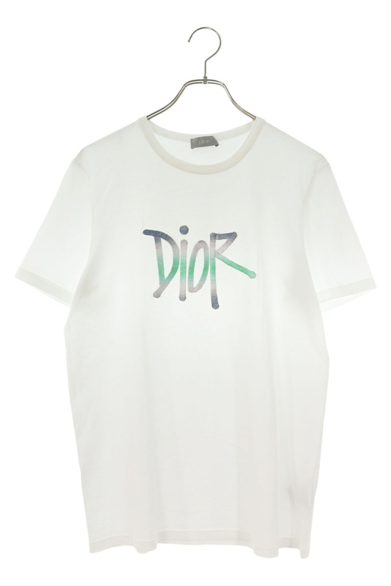 【楽天市場】ディオール DIOR サイズ:M 20AW 033J600D0589 DIOR AND SHAWNロゴ刺繍Tシャツ(ホワイト ...