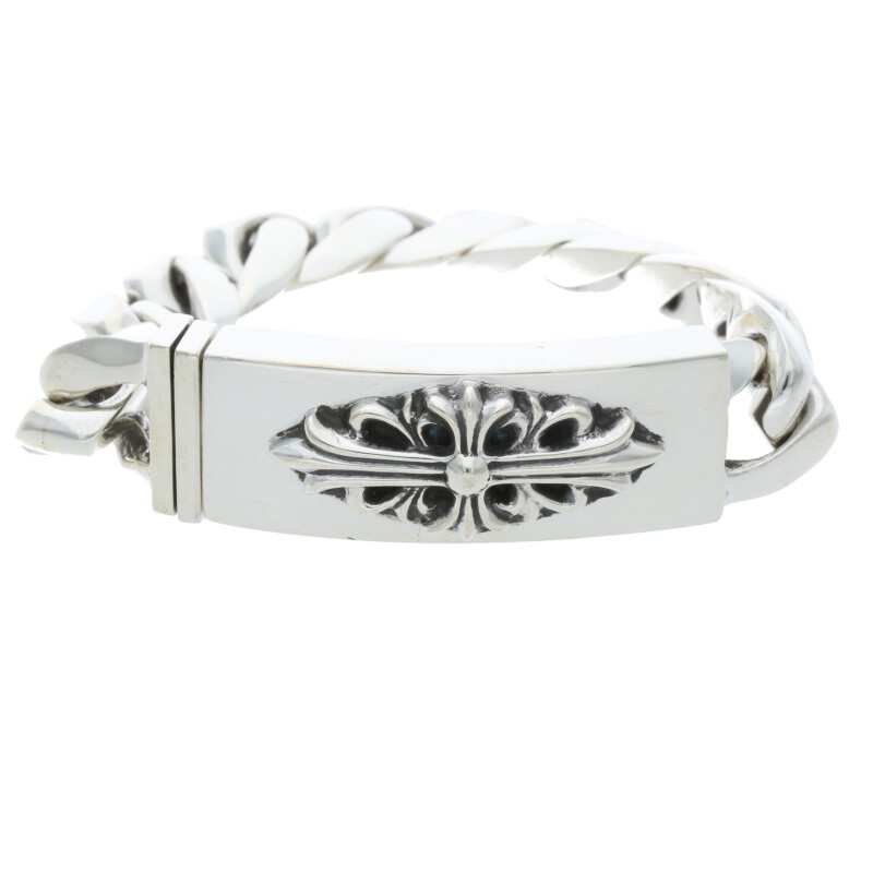 【楽天市場】クロムハーツ Chrome Hearts サイズ:11LINK ID FLORAL CRS フローラルクロスIDクラシック ...