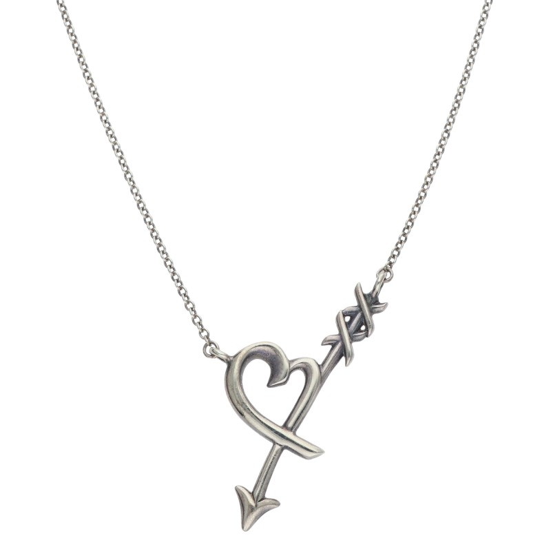 【楽天市場】ティファニー TIFFANY&Co. サイズ:18inch ラビングハートアロー シルバーネックレス(シルバー 2.41g ...