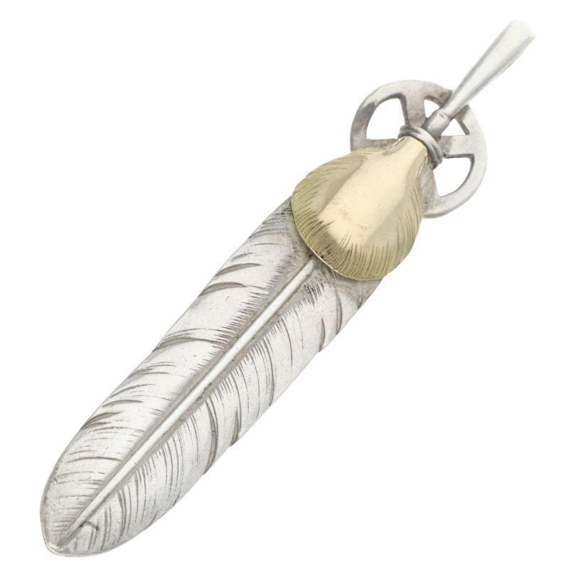 【楽天市場】ゴローズ goro's サイズ:大 ハートホイールフェザー 大 ネックレストップ(シルバー×ゴールド 3.19g)【522152 ...