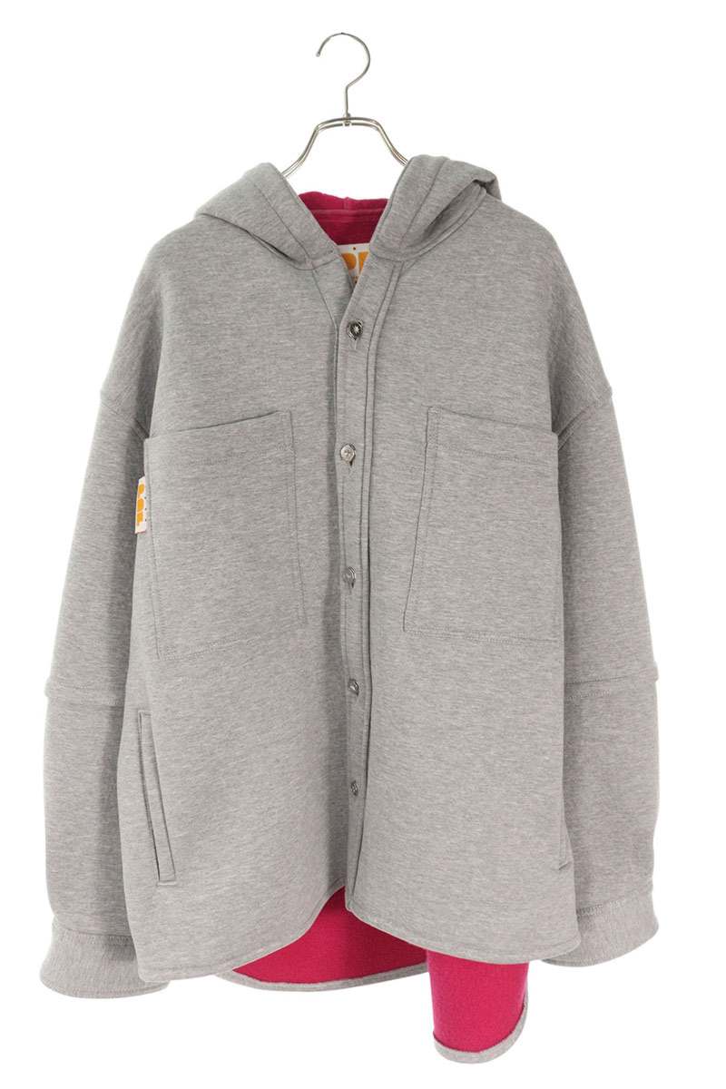 【楽天市場】ピーディーエフ PDF サイズ:M RAF HOODIE ラフフーディーブルゾン(グレー×ピンク)【522152】【BS99 ...