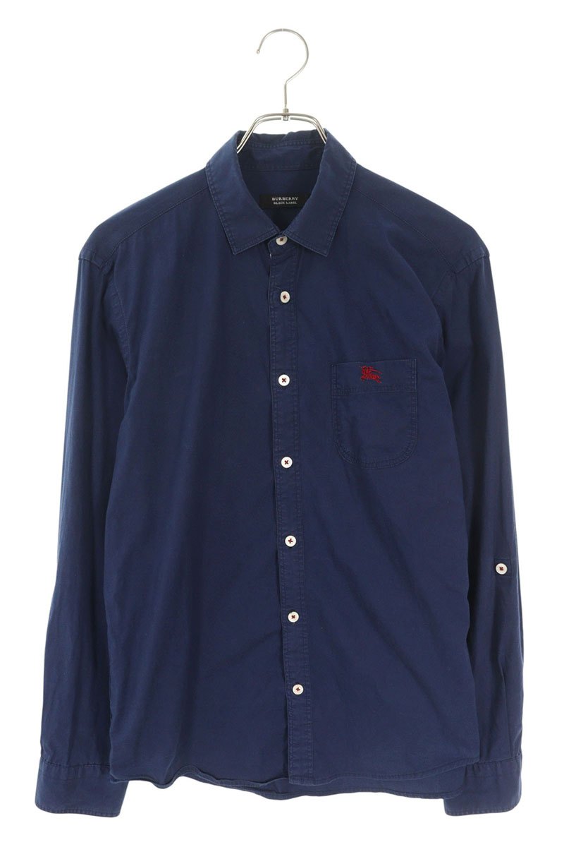 【楽天市場】バーバリーブラックレーベル Burberry Black Label サイズ:2 D1M02-701-28 ワンポイント刺繍長袖 ...